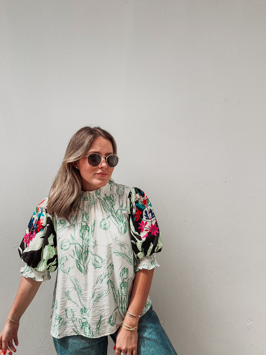 Jaipur Mixed Print Blouse – Shop Oli Oli